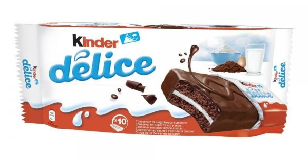 Prajitura Kinder Delice cu Lapte si Cacao, 39 g. Descopera Oferta Silio!