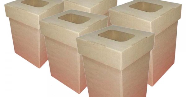 Cos Gunoi Carton Co3, Volum 108L, 5 Buc/Set. Descopera Oferta Silio!