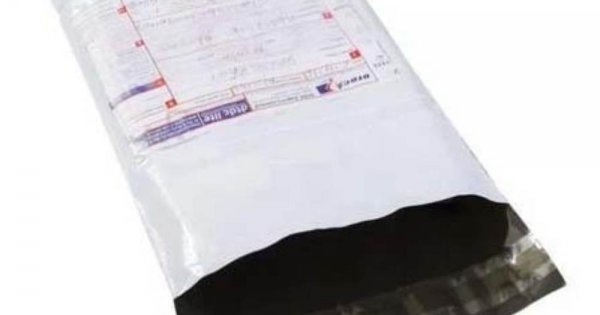 Set 100 Pungi Curierat, Dimensiune 350x450 mm, Clapeta Autoadeziva Permanenta cu Buzunar de 50 ...