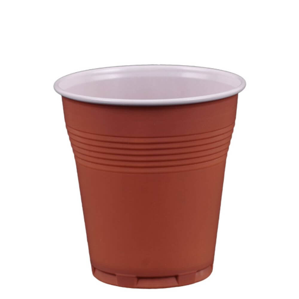 Pahare Plastic Unica Folosinta, 166 ml, 100 Buc/Set, Culoare Maro ...